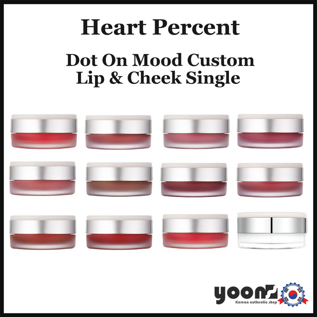 (NEW) [Heart Percent] Dot On Mood Custom Lip & Cheek Single_From Korea ...