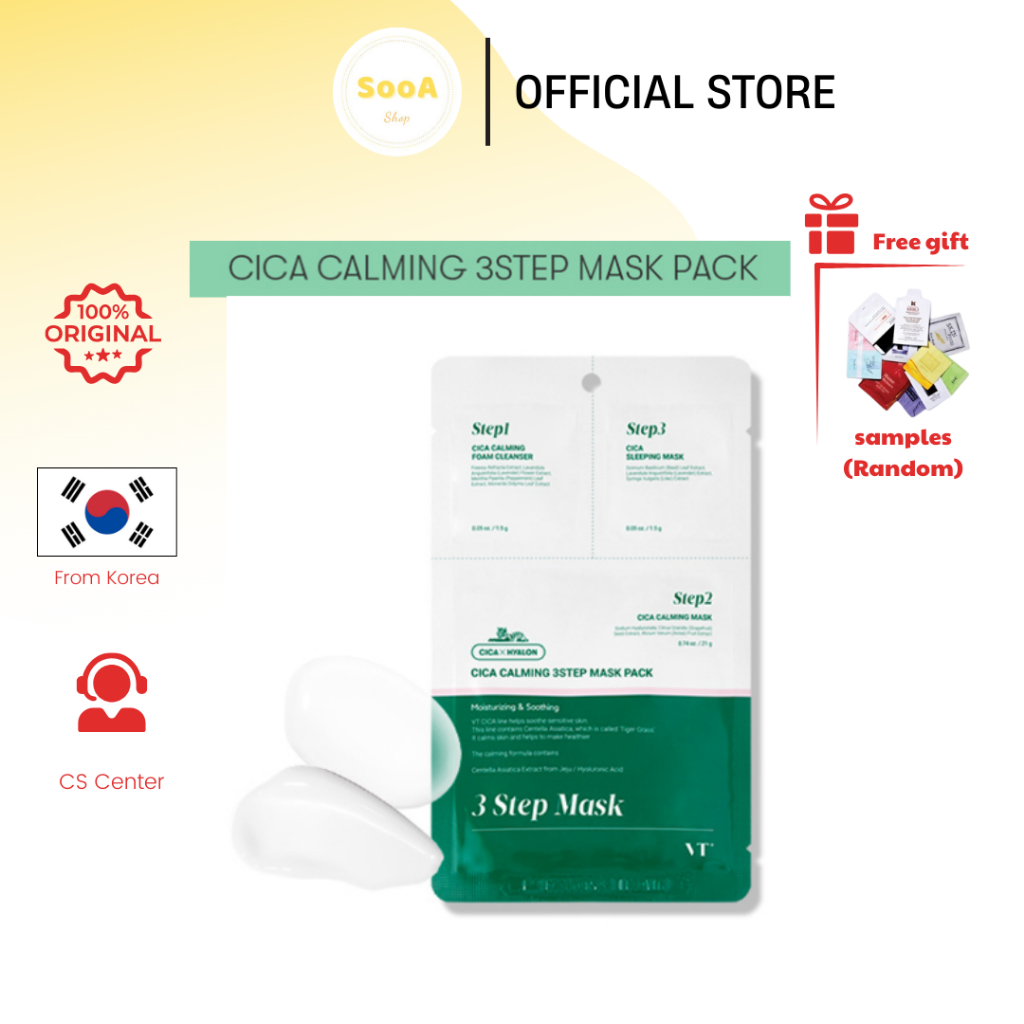 VT Cica Calming 3-Step Mask Pack | Shopee Malaysia