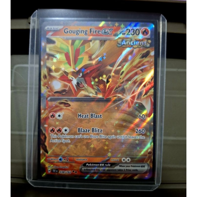 Pokemon TCG-Gouging Fire ex- 038/162 [TF] | Shopee Malaysia