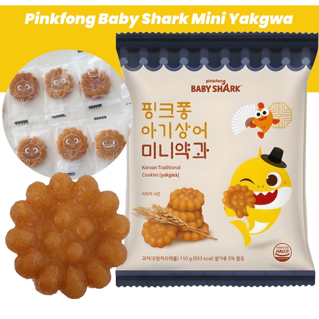 Pinkfong Baby Shark Mini Yakgwa 110g / Korean Traditional Snack ...
