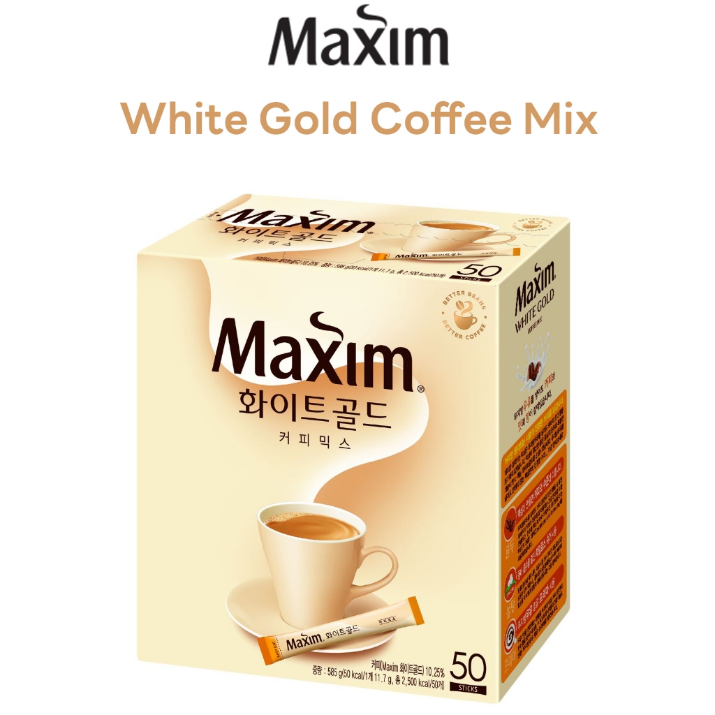Maxim White Gold Coffee Mix 11.7g x 50 Sticks / 1 Box | Shopee Malaysia