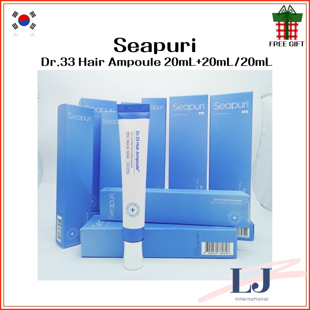 Seapuri Dr.33 Hair Ampoule 20mL+20mL/20mL Thorough anti-hair loss care ...