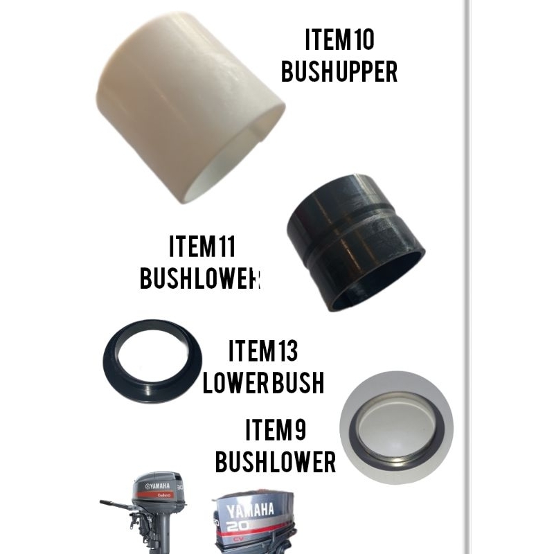 YAMAHA OBM 30HP Bushing steering +washer Plate 90386-47M22+90386-38090 ...