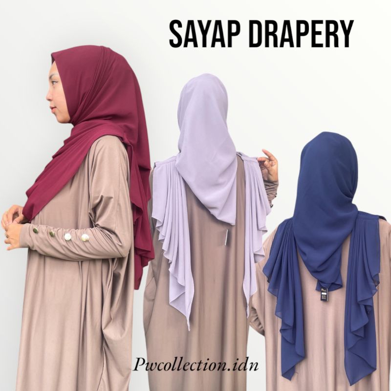 INSTANT DRAPERY WINGS HIJAB SET | Shopee Malaysia