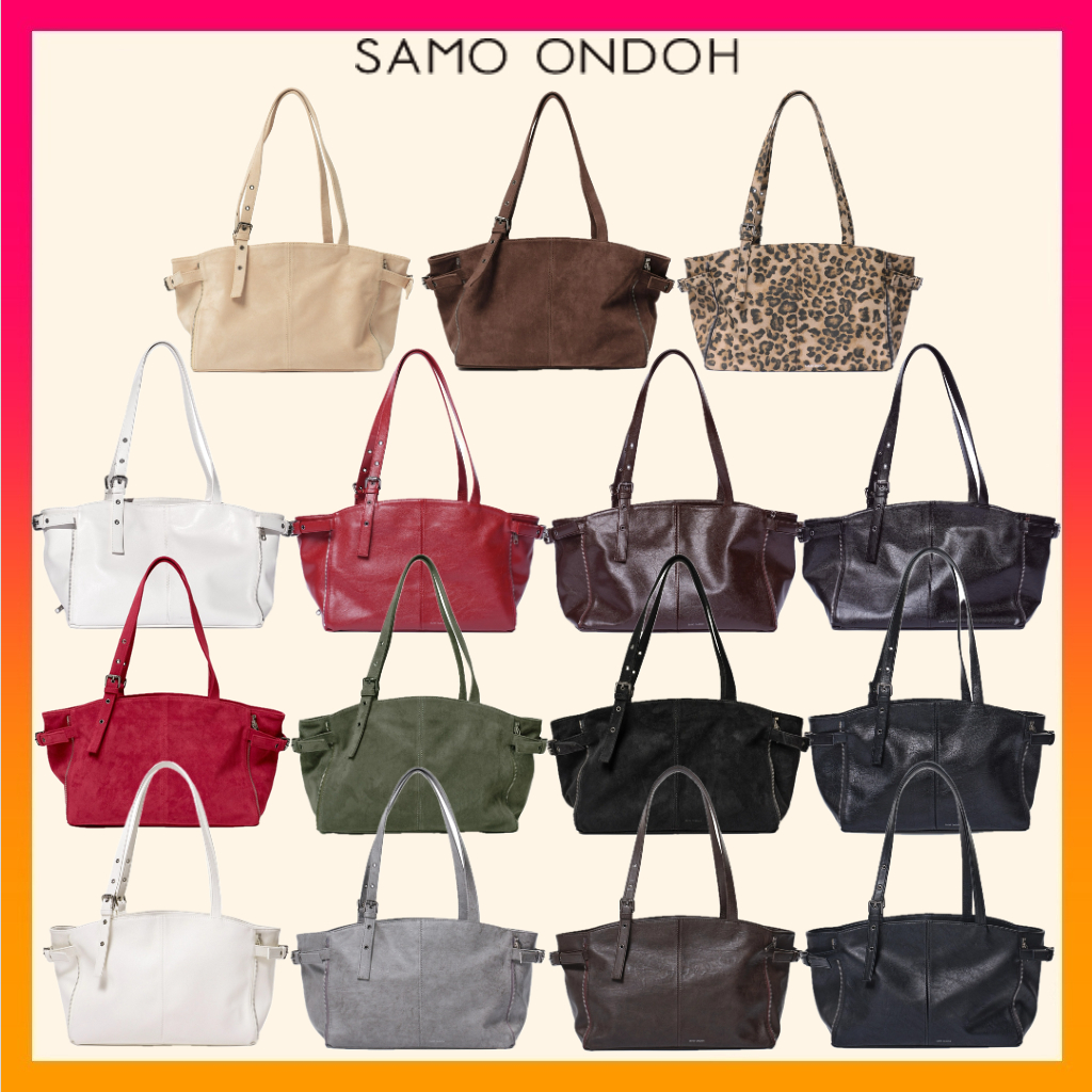 Samo Ondoh Zipper Shopper Bag M - 19 Colors (2025 NEW Color) | Shopee ...