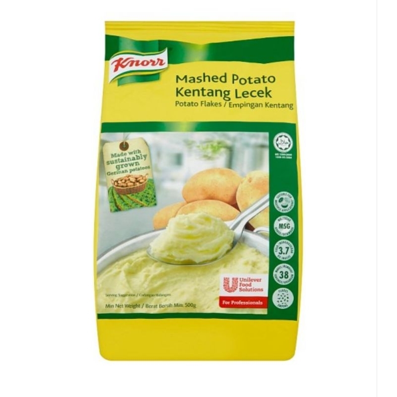 KNORR Halal Mashed Potato / Potato Flakes 500g | Shopee Malaysia