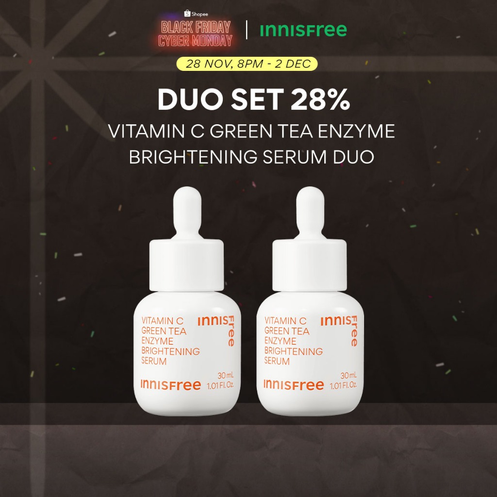 (Perfect Duo) INNISFREE Vitamin C Green Tea Enzyme Brightening Serum ...