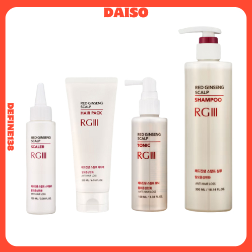 DAISO RGIII Red Ginseng Scalp Care – Tonic (100ml) & Shampoo (300ml ...