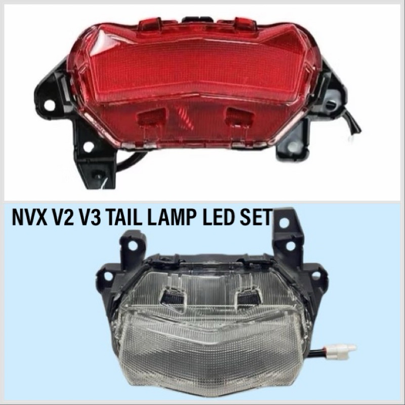 VISS YAMAHA NVX 155 NVX NEW V2 V3 AEROX TAIL LAMP LED TAIL LIGHT ASSY ...