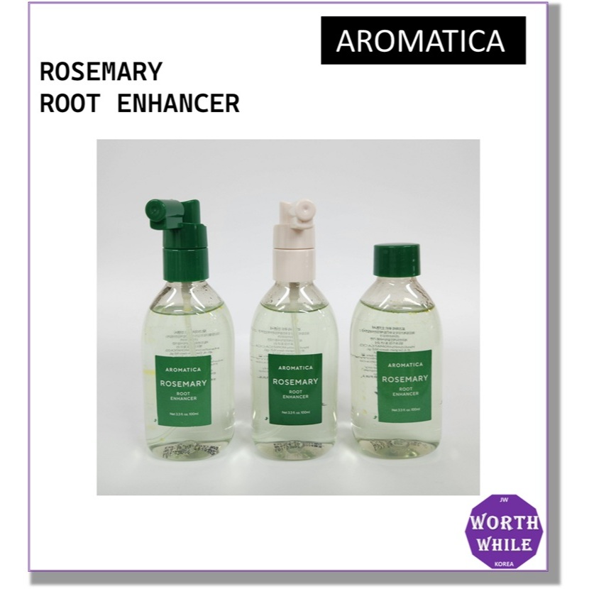 AROMATICA /Rosemary Root Enhancer 100ml + Refill 100ml SET /Hair Tonic ...