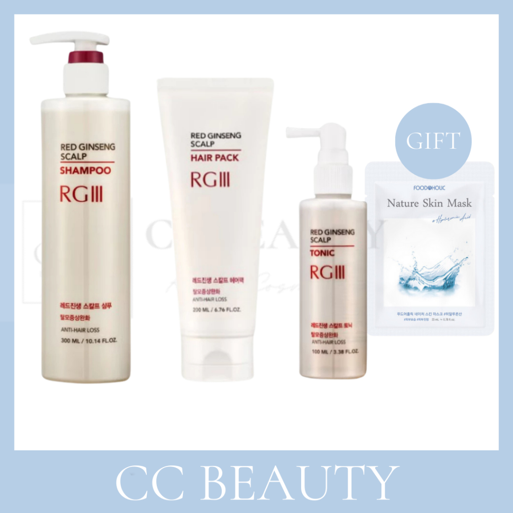 RG3 Red ginseng scalp anti hair loss, hair Treatment pack, Anti hair ...