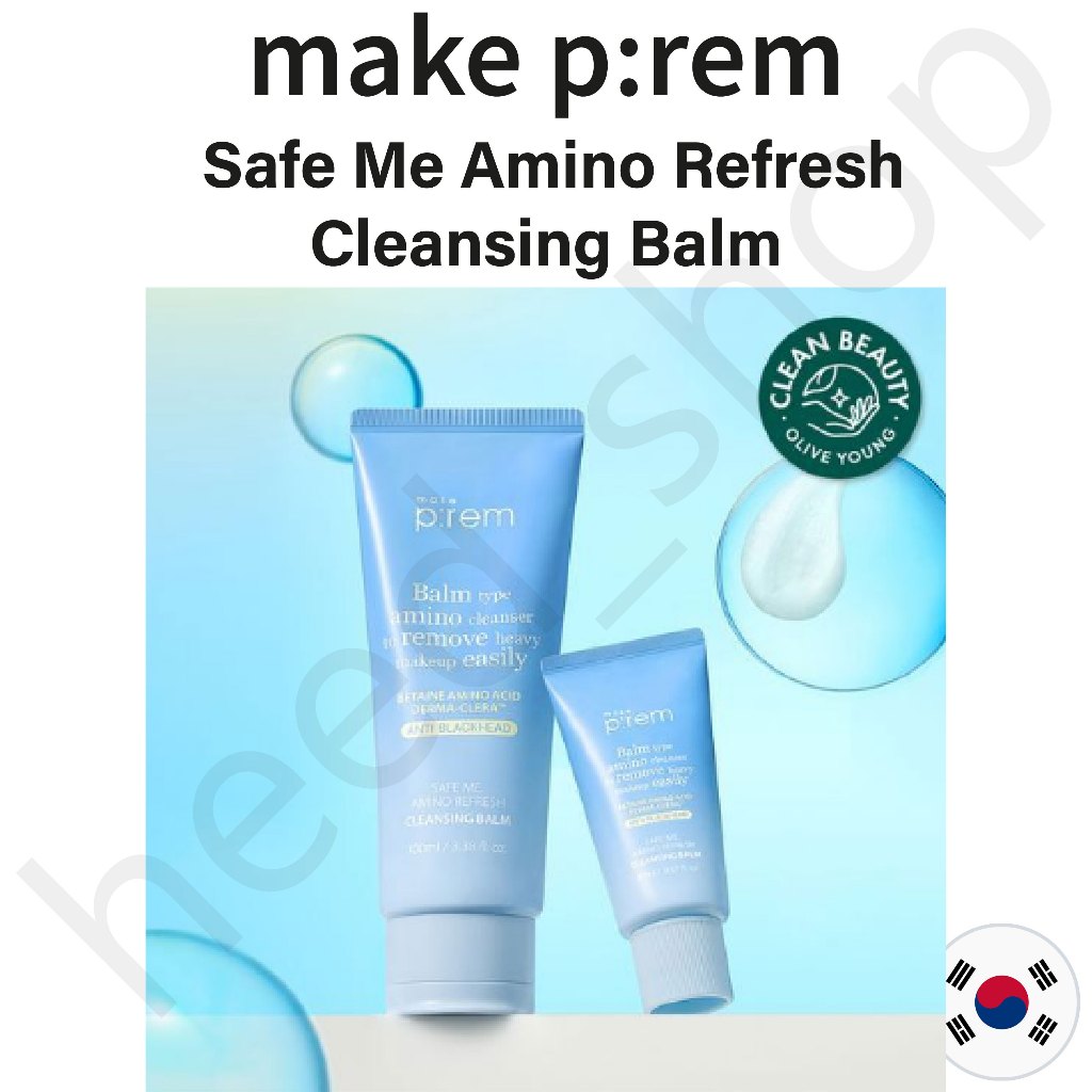 [ MAKEPREM ] Safe Me Amino Refresh Cleansing Balm 100ML + 20ML | Shopee Malaysia