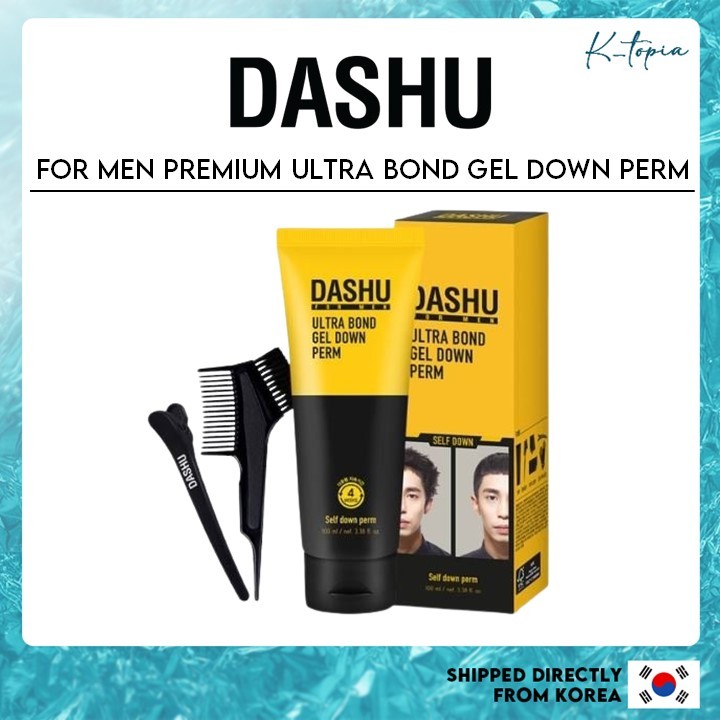 [DASHU] For Men Premium Ultra Bond Gel Down Perm 100ml (Self Perm Kit ...