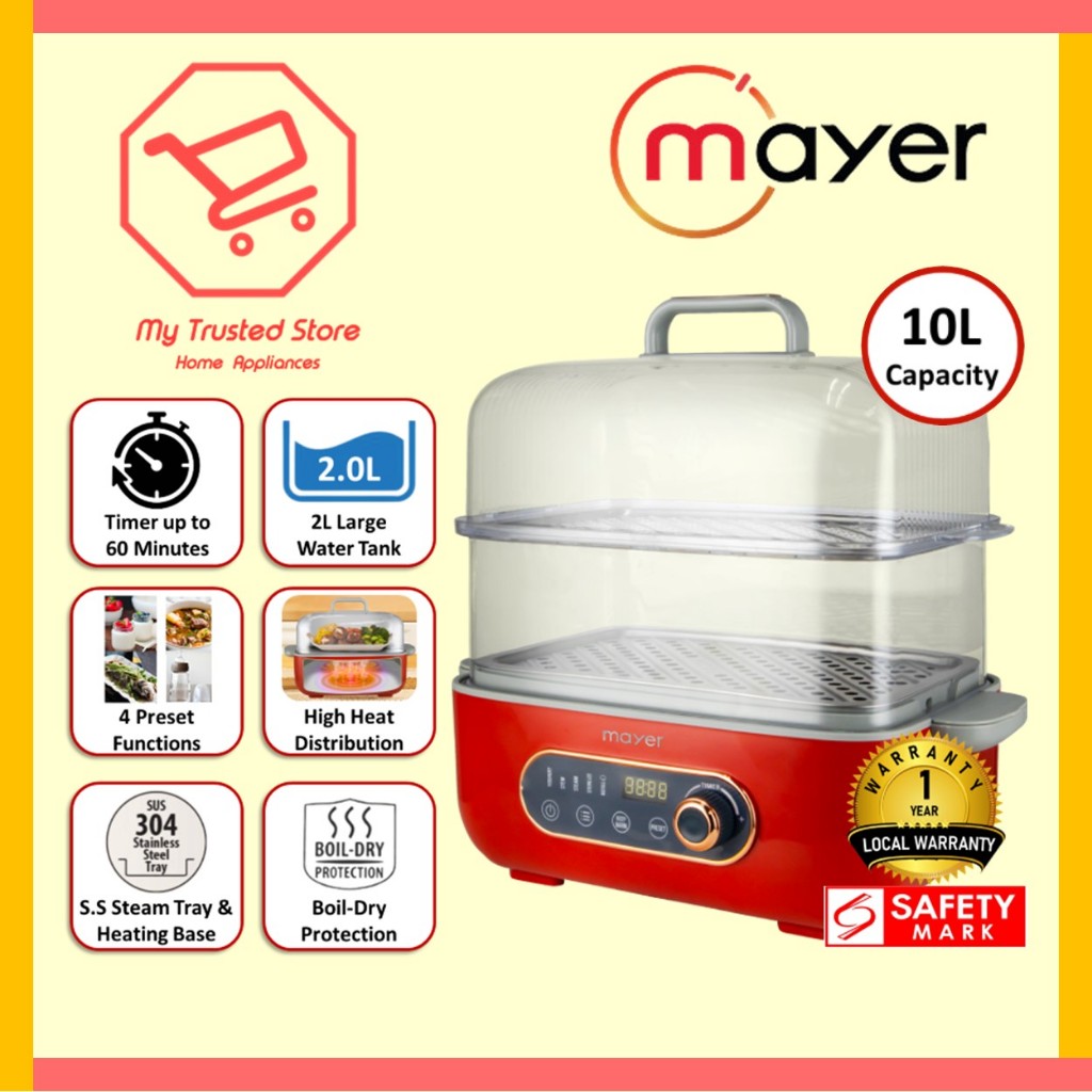 Mayer 10L Digital Food Steamer MMFS10 | Shopee Malaysia