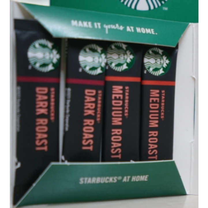 Starbucks - Medium/Dark Roast Americano (1.1g) / Instant Black Coffee ...