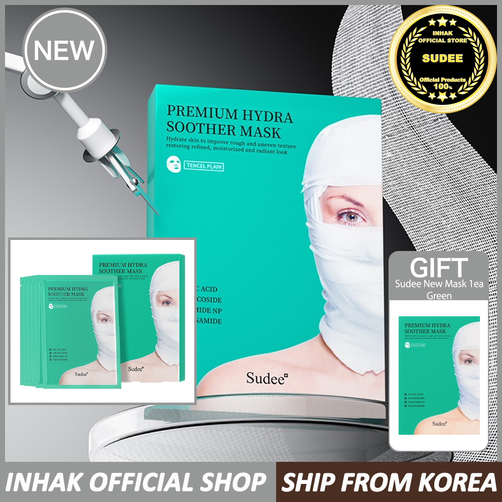 [Buy 1 box get 1 piece free]Sudee New Mask 1ea - Green (Premium Hydra ...