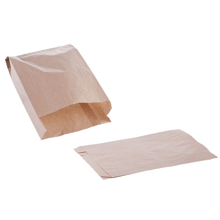 FSC 4S Paper Bag / 5S Paper Bag Kraft Brown satchel V fold Paper Bag ...