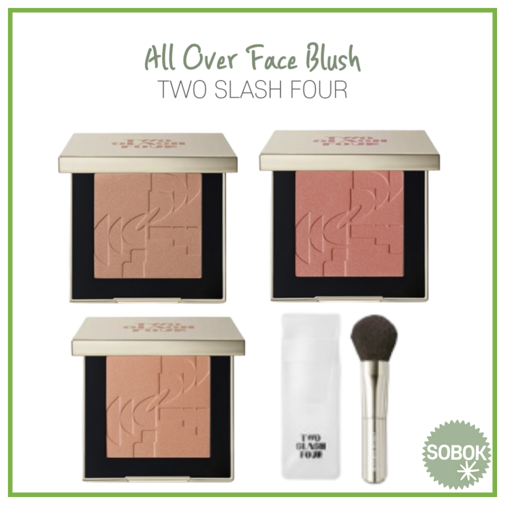 [TWO SLASH FOUR] All Over Face Blush 3 colors 5.5g cheek blusher | Shopee Malaysia