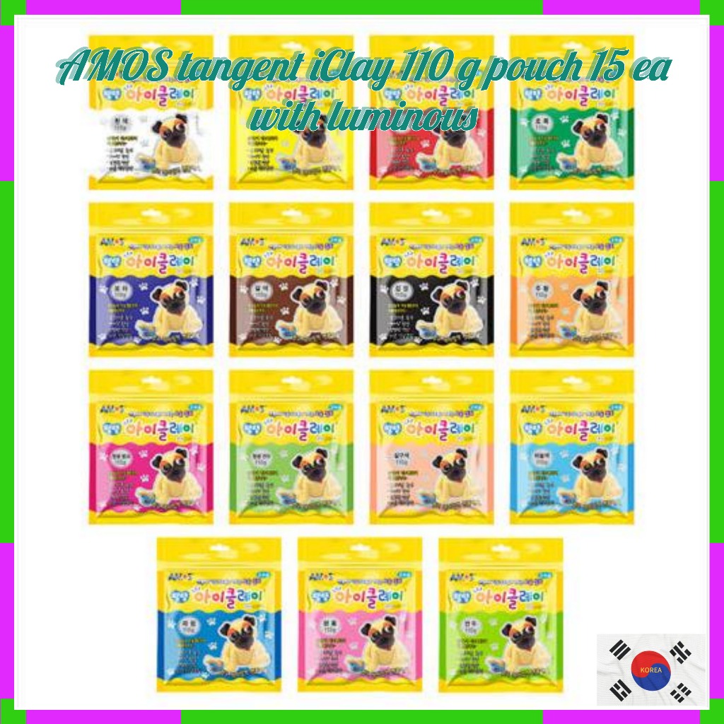 AMOS Tanging Eye Clay 110g- Includes Glow-in-the-Dark, Clay Making ...