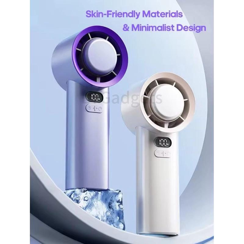 Portable Handheld Turbo Fan, Adjustable Personal Micro Fan With 100 ...
