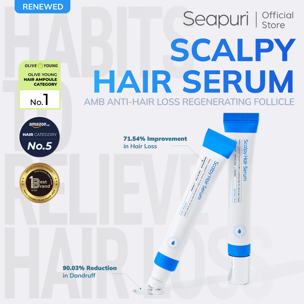 [Seapuri Official] Scalpy Anti Hair Loss Serum (Ampoule) | Scalp Health & Regrowth | * Dr.33 's ...