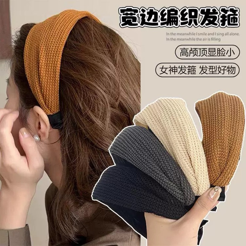 Korea Big hair headbands Cekak Rambut Kain head band hair bands facial ...