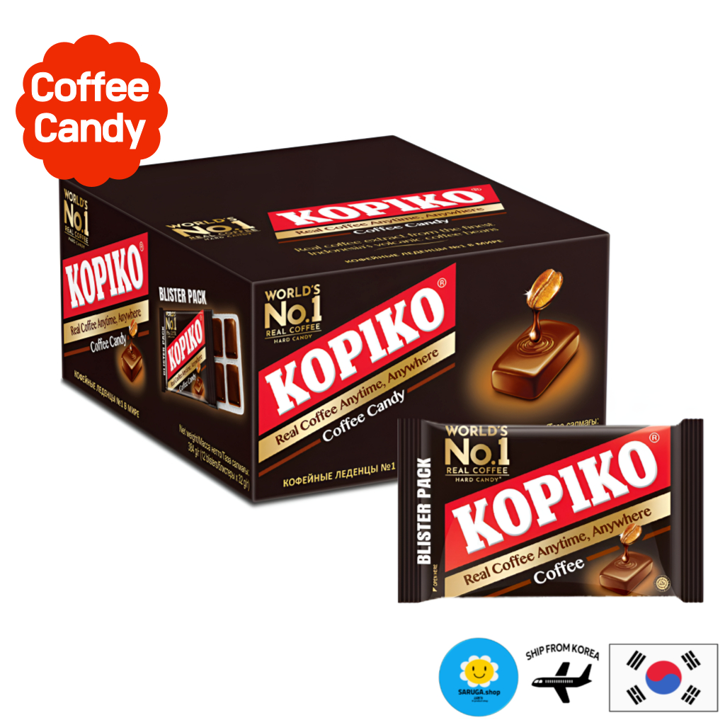 Kopiko Coffee flavor Candy Blister Pack 8pcs(32g each) × 12pack (box ...