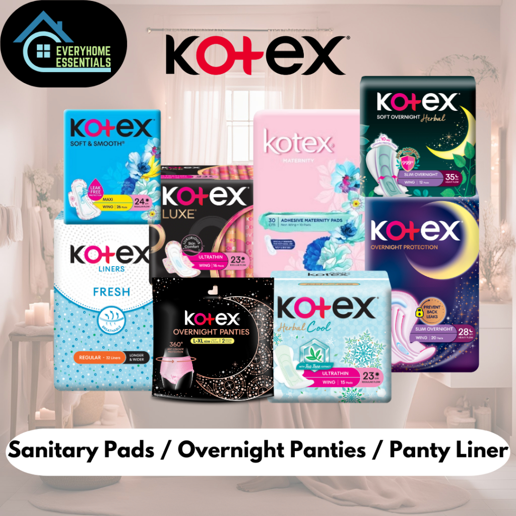 KOTEX Sanitary Pads/Overnight Panties - Day to Overnight Use (All ...
