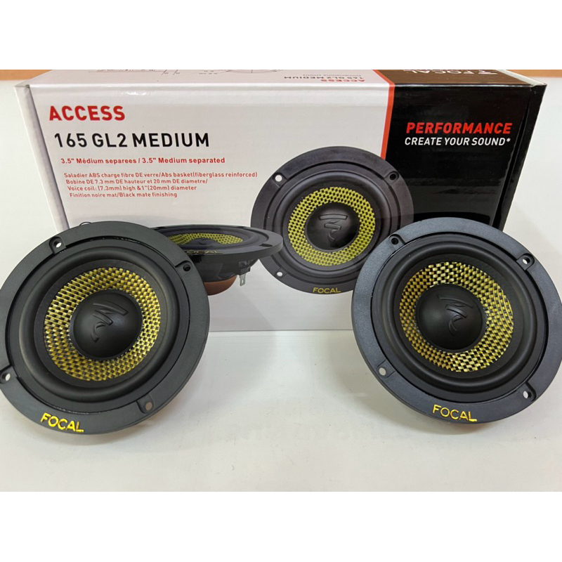 Focal Access 165 GL2 3.5" Inch The Spirit Of Sound Speaker 3way Mid ...