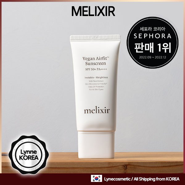 Melixir Vegan Airfit Sunscreen SPF 50+PA++++50ml | Shopee Malaysia