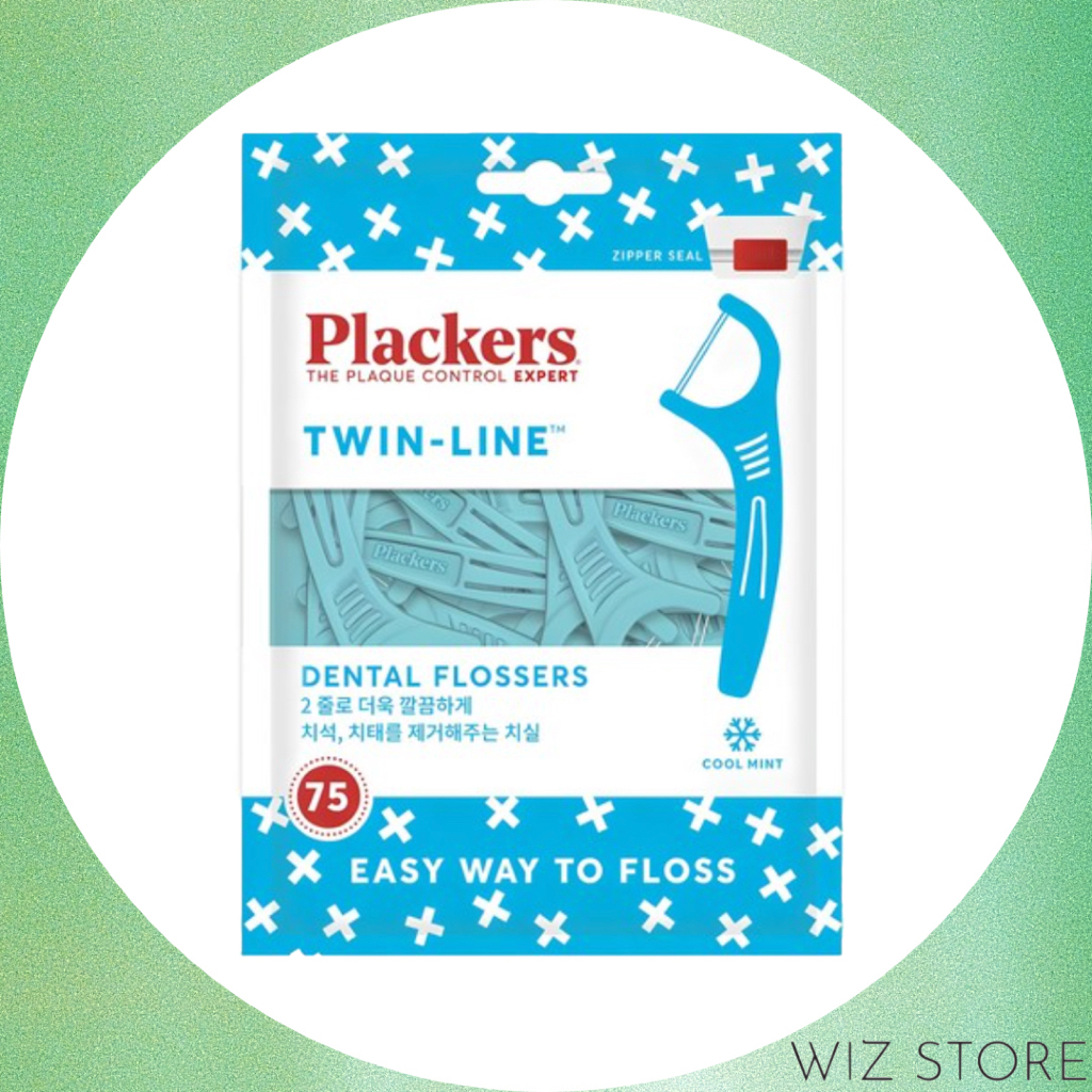 [Plackers] Twin Line Dental Floss 75PCS | Shopee Malaysia