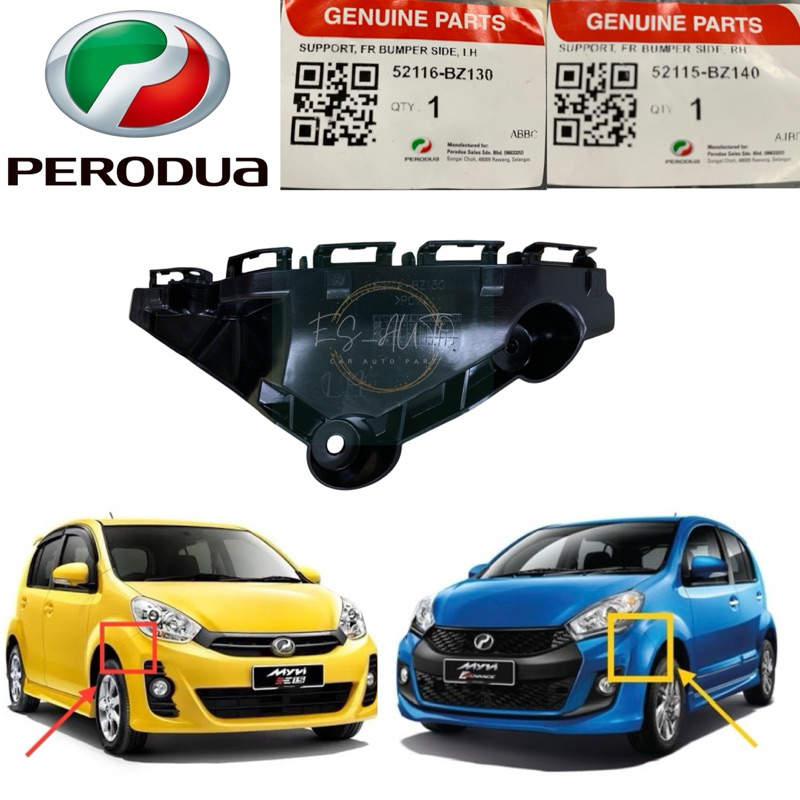 *Original Perodua Myvi Lagi Best, Myvi Icon Front/ Depan Bumper Side ...