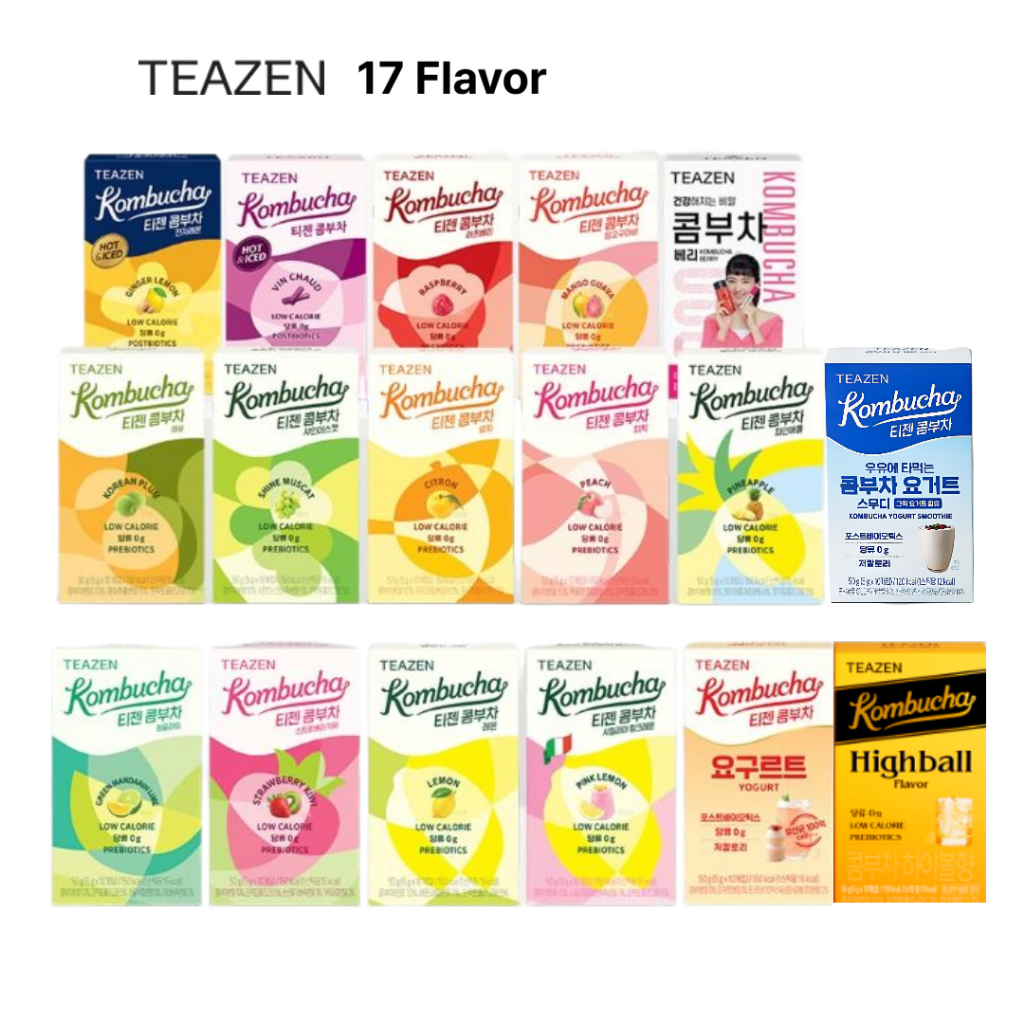 TEAZEN Kombucha (Pick from 17 Flavors / Korean tea / Slimming tea / BTS ...