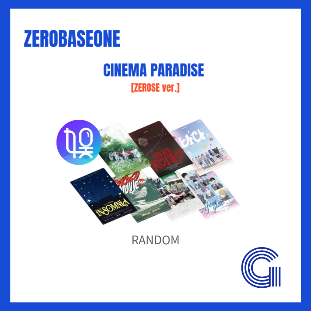 [ALBUM POB1:1]ZEROBASEONE CINEMA PARADISE[ZEROSEver RANDOM) | Shopee ...