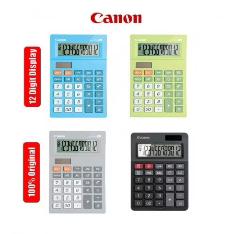 AS-120 CANON 12 DIGIT CALCULATOR | Shopee Malaysia