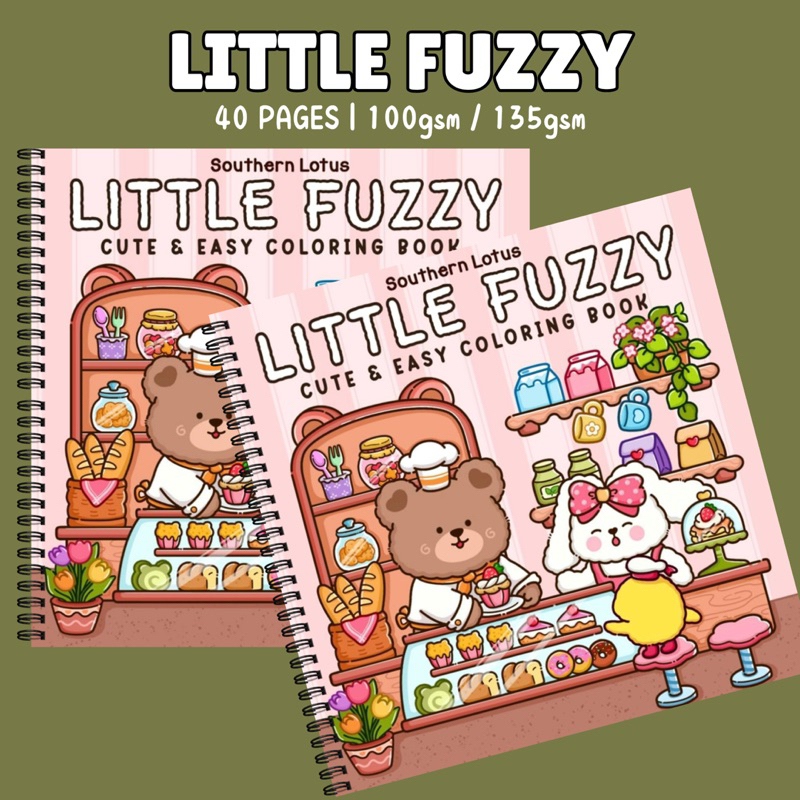 LITTLE FUZZY Colouring Book 40pages | Shopee Malaysia