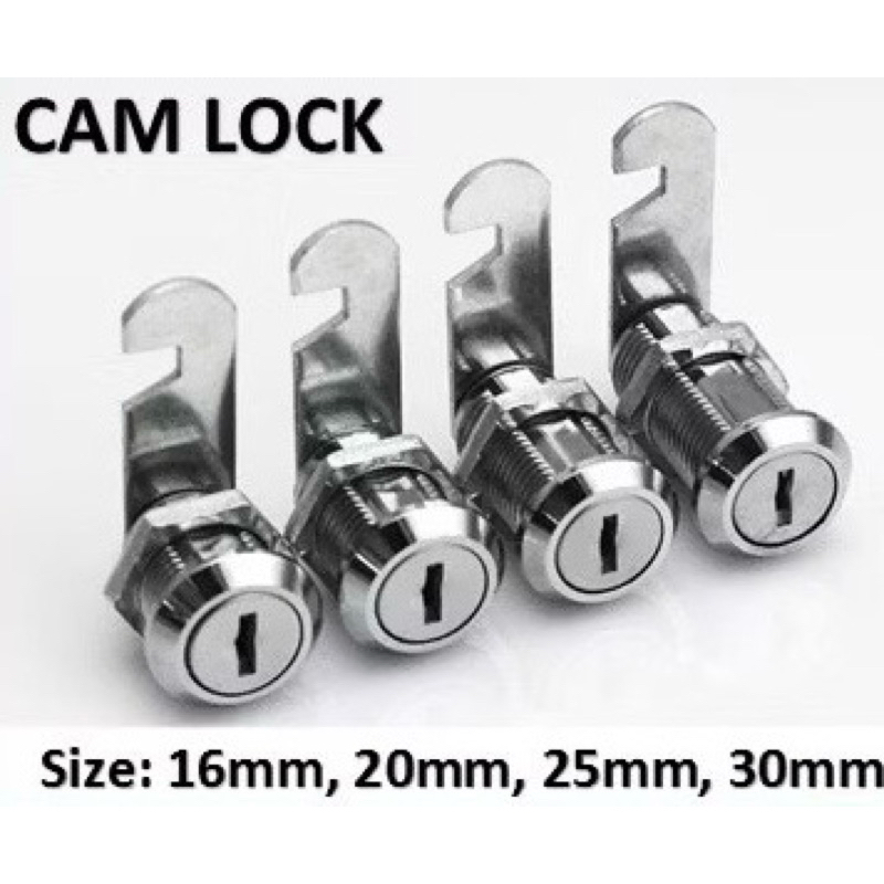 Kunci Drawer Kunci Peti Surat Cam Lock 16mm 20mm 25mm 30mm Cabinet ...
