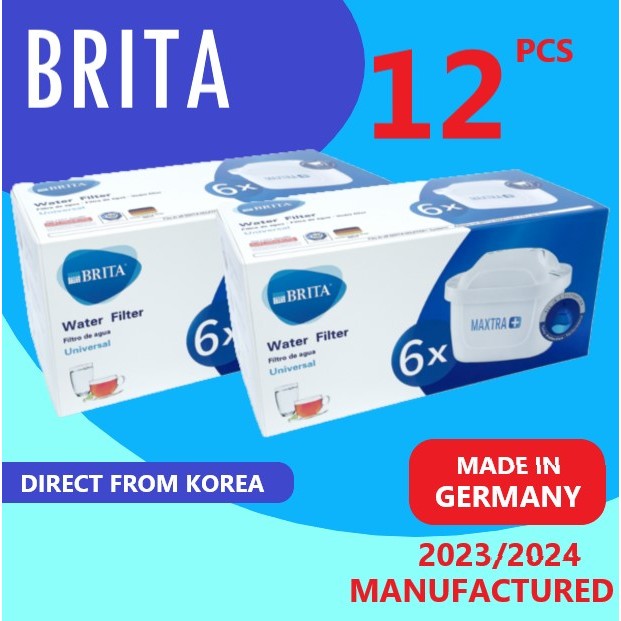 BRITA MAXTRA+ Universal WATER Filter Cartridges 6 pack X 2BOX, 12 pack ...