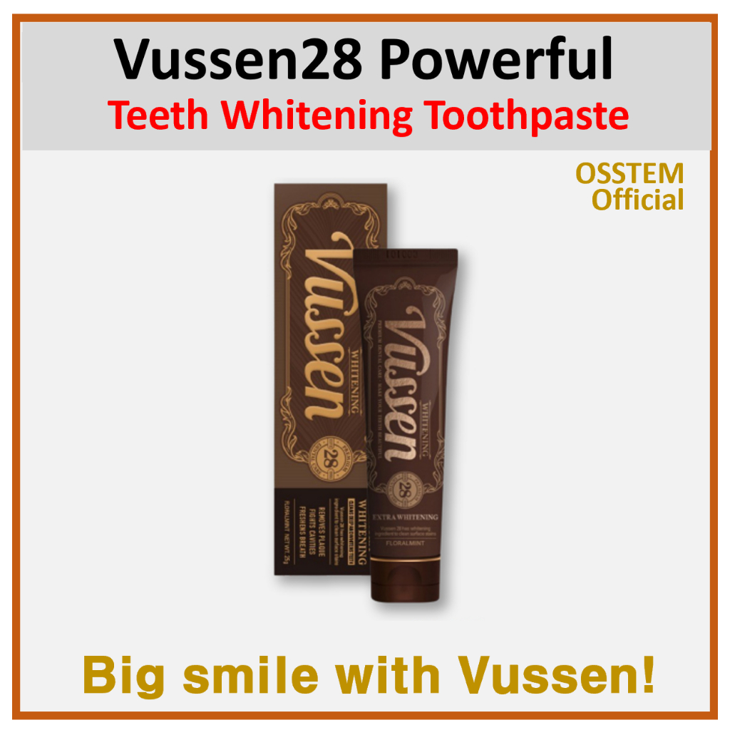 Vussen 28 Powerful Whitening Toothpaste, Floral Mint Scent / Authentic ...