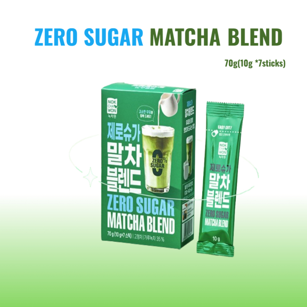 NOKCHAWON ZERO SUGAR MATCHA BLEND 70g(10g*7sticks) | Shopee Malaysia
