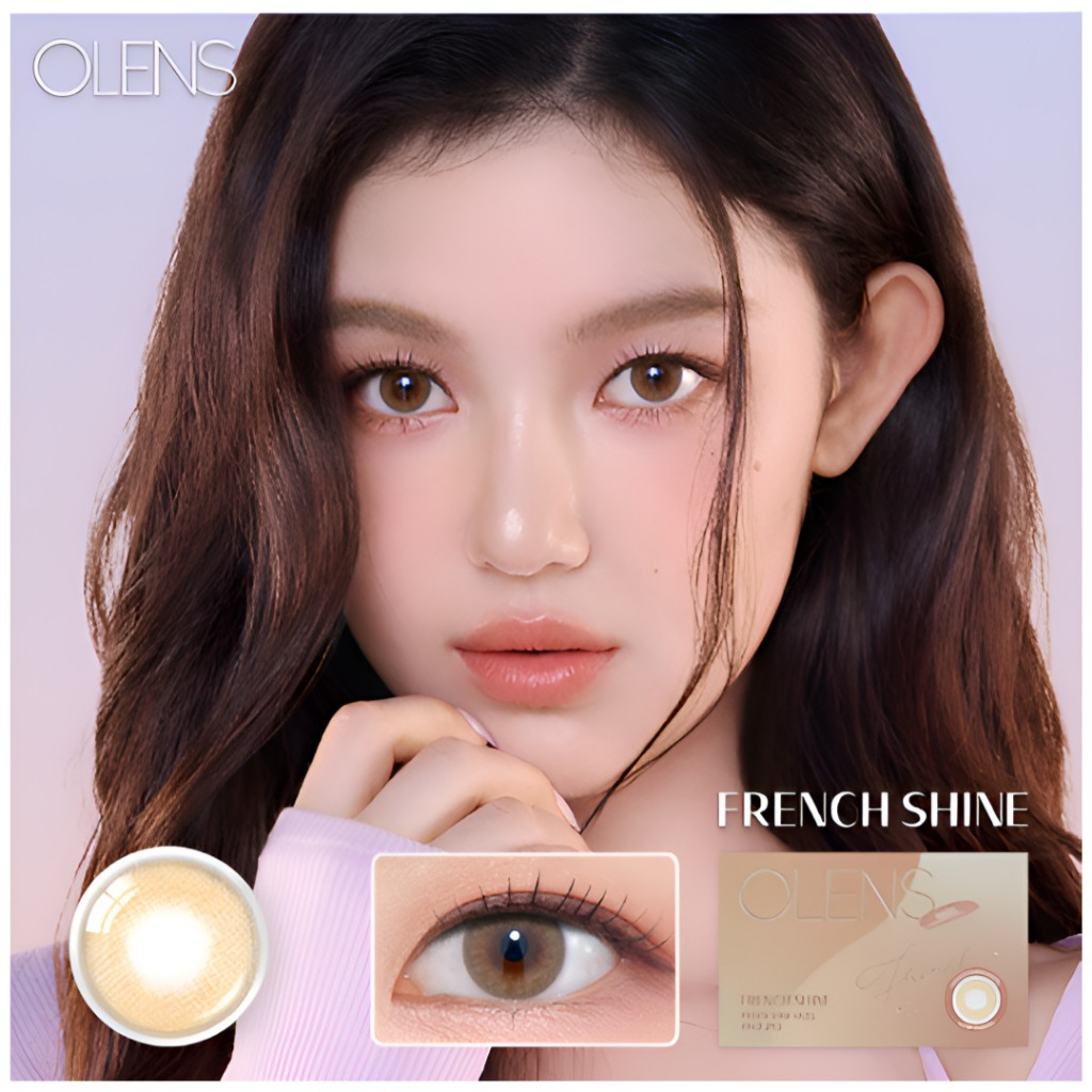 OLENS FRENCH SHINE hazel – 1 Color | Monthly Colored Contact Lenses K-Beauty 2p 1box | Shopee ...