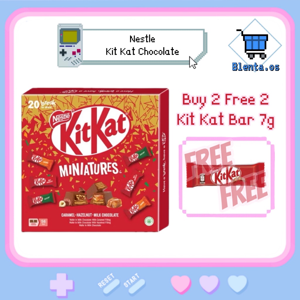 Nestle Kit Kat Miniatures Chocolate Mix Flavor 20’s Sharebag SG Snack ...