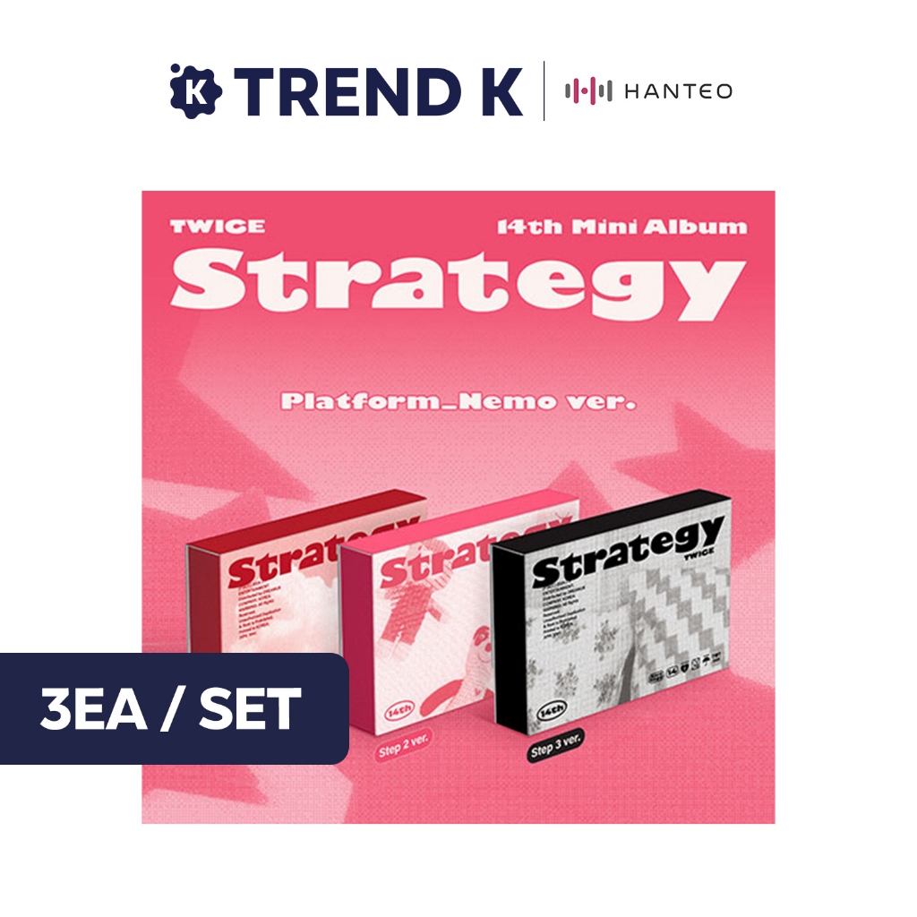 TWICE - 14th Mini Album [STRATEGY] (Platform_Nemo ver.)(SET) | Shopee ...