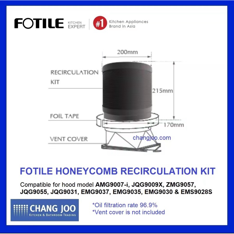 FOTILE HONEYCOMB RECIRCULATION KIT (Hood Accessory)/#Honeycomb | Shopee ...