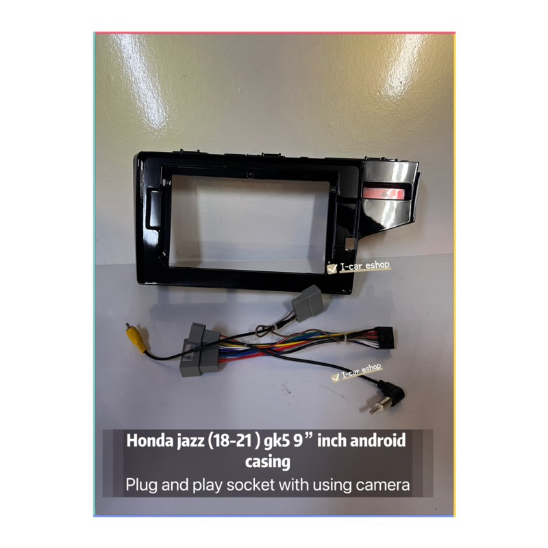 HONDA JAZZ 2019-2021 9" /10”inch HIGH SPEC ANDROID CASING (includ PLUG ...