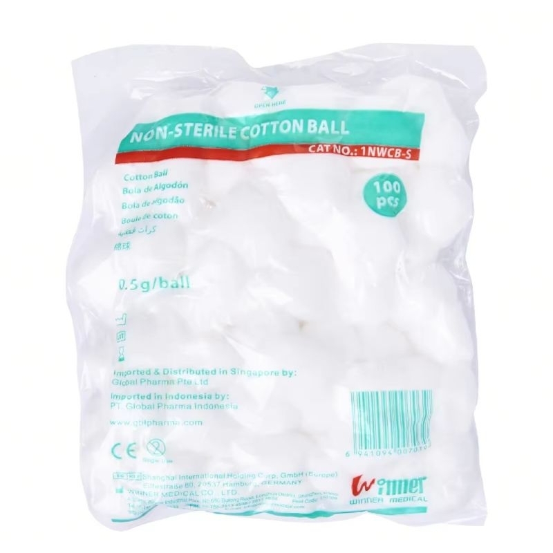 WINNER Non-Sterile Cotton Ball (5 packets) | Shopee Malaysia