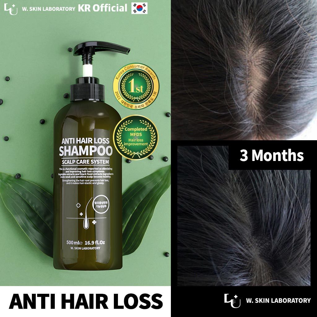 Restock!! [W.SKIN LABORATORY] Anti Hair Loss Shampoo 500ml | Shopee ...