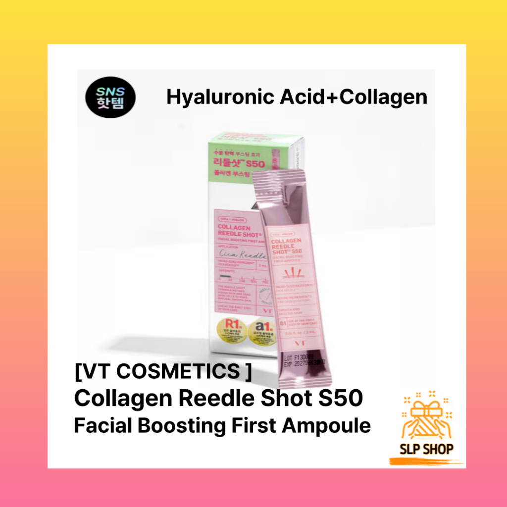 [VT COSMETICS ] Collagen Reedle Shot S50 Facial Boosting First Ampoule (2ml × 6ea) | Shopee Malaysia
