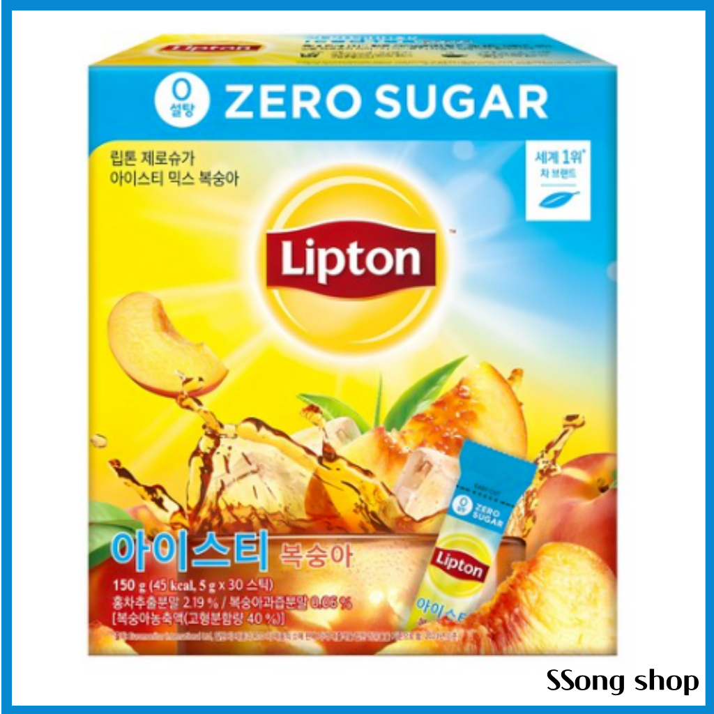 Lipton Zero Sugar Iced Tea Mix, Peach flavor, 5g | Shopee Malaysia