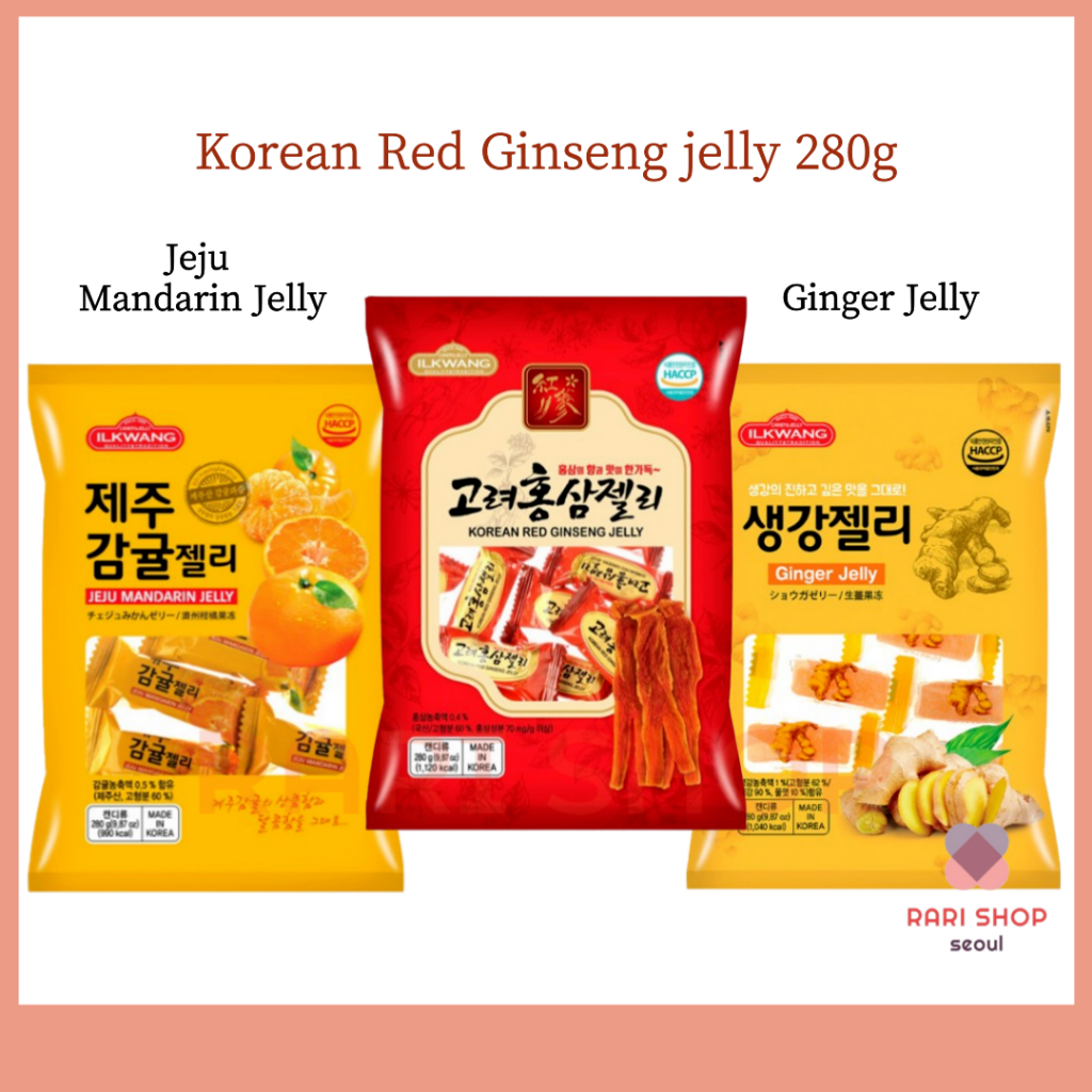 [Ilkwang] Korea Red Ginseng Jelly (280g) Jeju Mandarin Jelly (280g) ㅣ ...